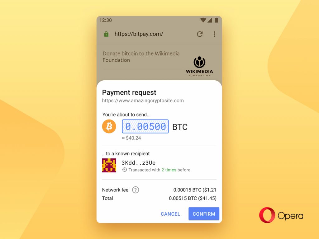 Opera to enable native Bitcoin payments - Ledger Insights - blockchain ...